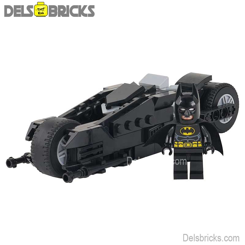 Batman & Batcycle (DC) - Custom Building Blocks Mini Figures Compatibl ...