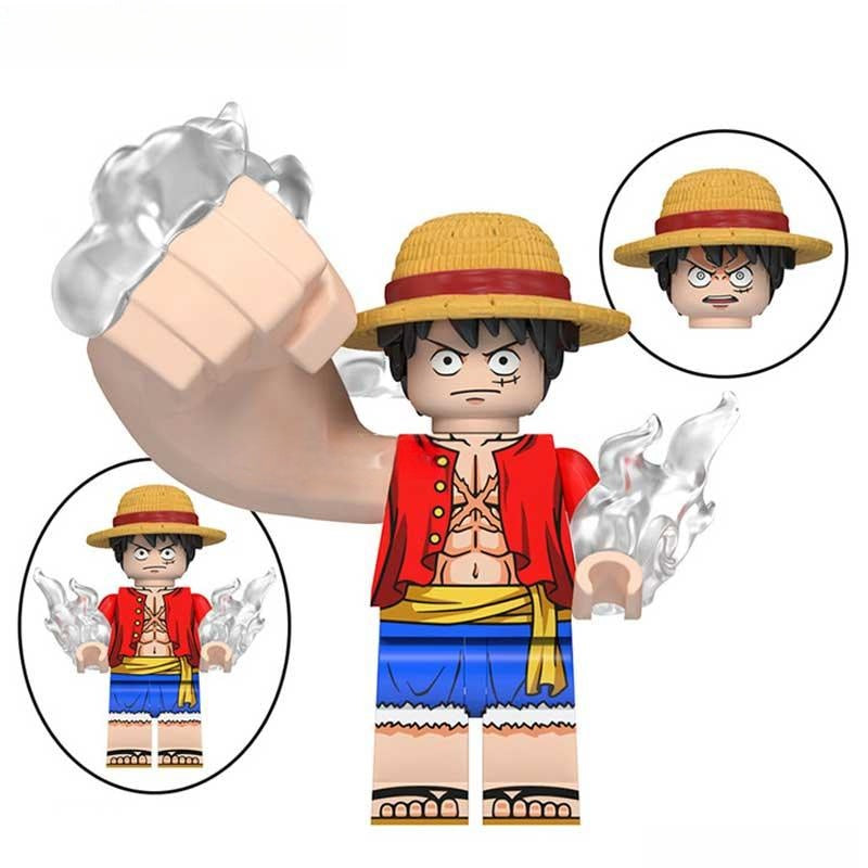 Monkey D Luffy Stretched Arms (One Piece) - Custom Building Blocks Min ...