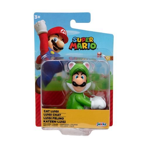 Nintendo Super Mario 2 1/2" Mini-Figure - Cat Luigi– Display Geek, Inc.