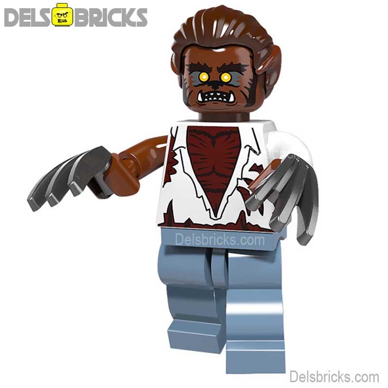 The Wolf Man (Horror) - Custom Building Blocks Mini Figures Compatible ...
