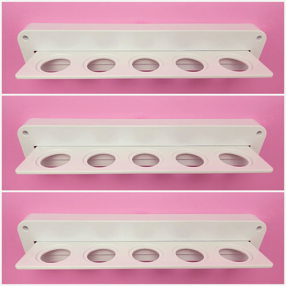 ALL LEDGES - 3 Customizable Display Shelves ABS Plastic (3 Long Ledges ...