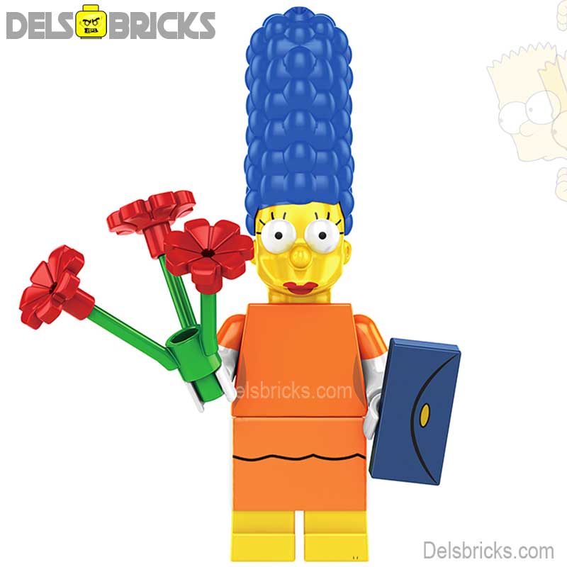 Marge Simpson (The Simpsons) - Custom Building Blocks Mini Figures Com ...