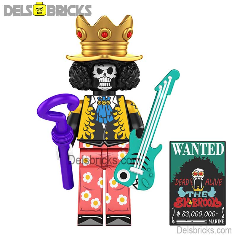 Brook (One Piece) - Custom Building Blocks Mini Figures Compatible wit ...