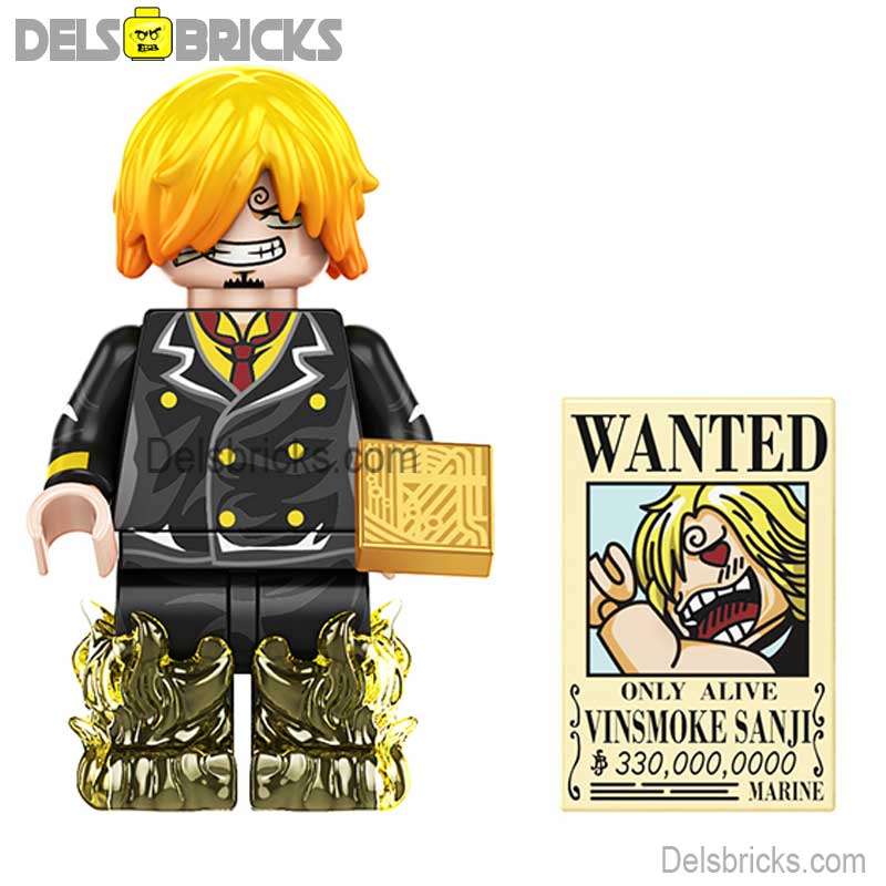Sanji (One Piece) - Custom Building Blocks Mini Figures Compatible wit ...
