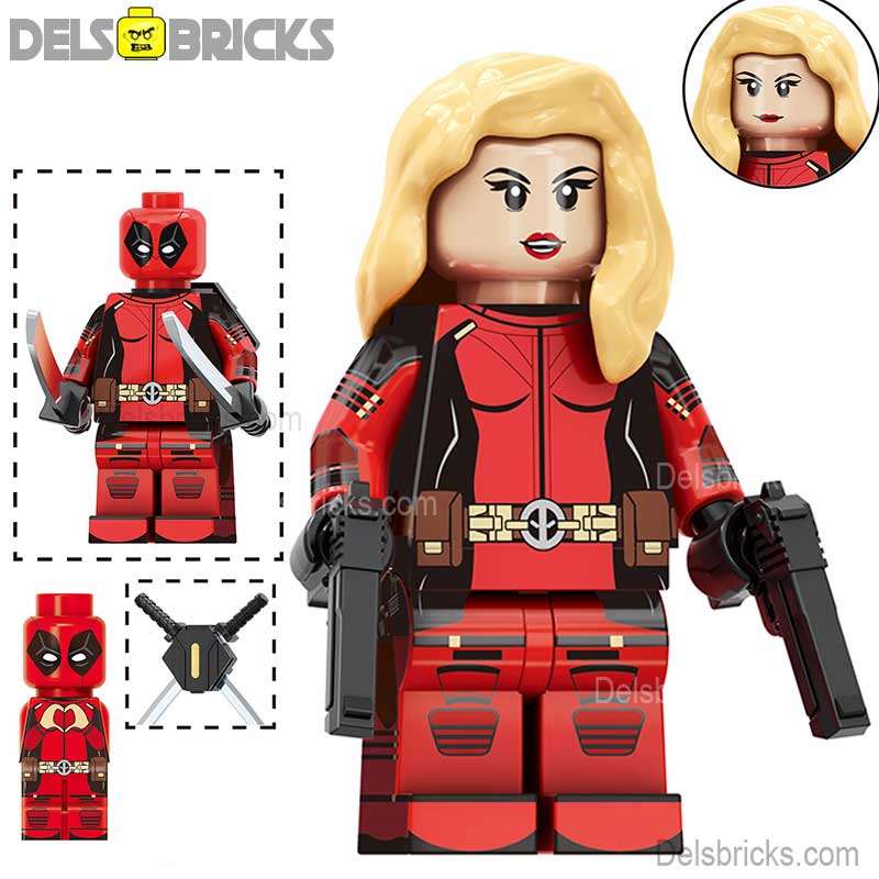 Lady Deadpool (Marvel Deadpool & Wolverine) - Custom Building Blocks M ...