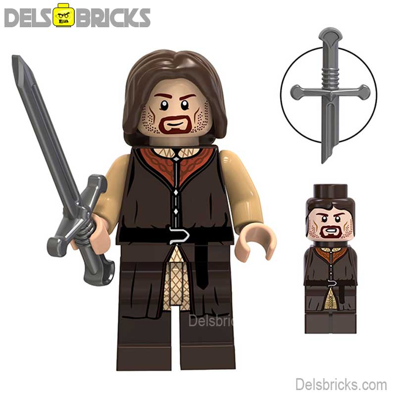 Aragorn (The Lord of the Rings) - Custom Building Blocks Mini Figures ...