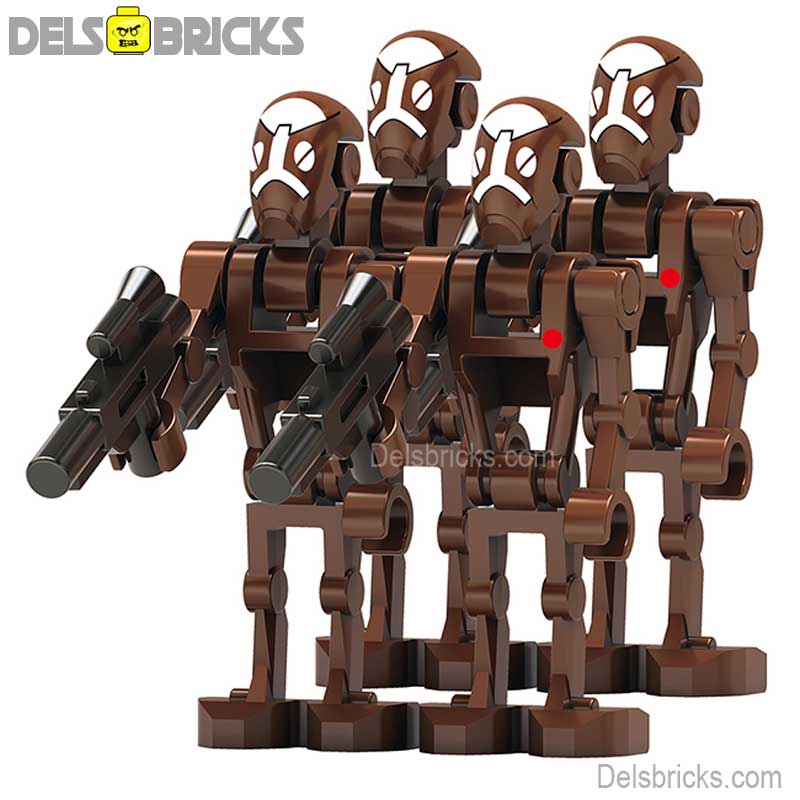 Set of 4 - Commando Battle Droids (Star Wars) - Custom Building Blocks ...