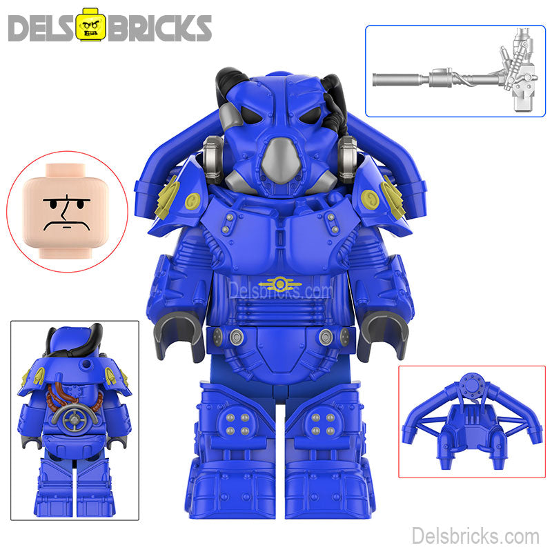 X-01 Power Armor Set 3-1 (Fallout) - Custom Building Blocks Mini Figur ...