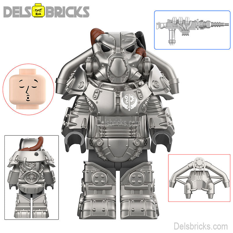 X-01 Power Armor Set 3-2 (Fallout) - Custom Building Blocks Mini Figur ...