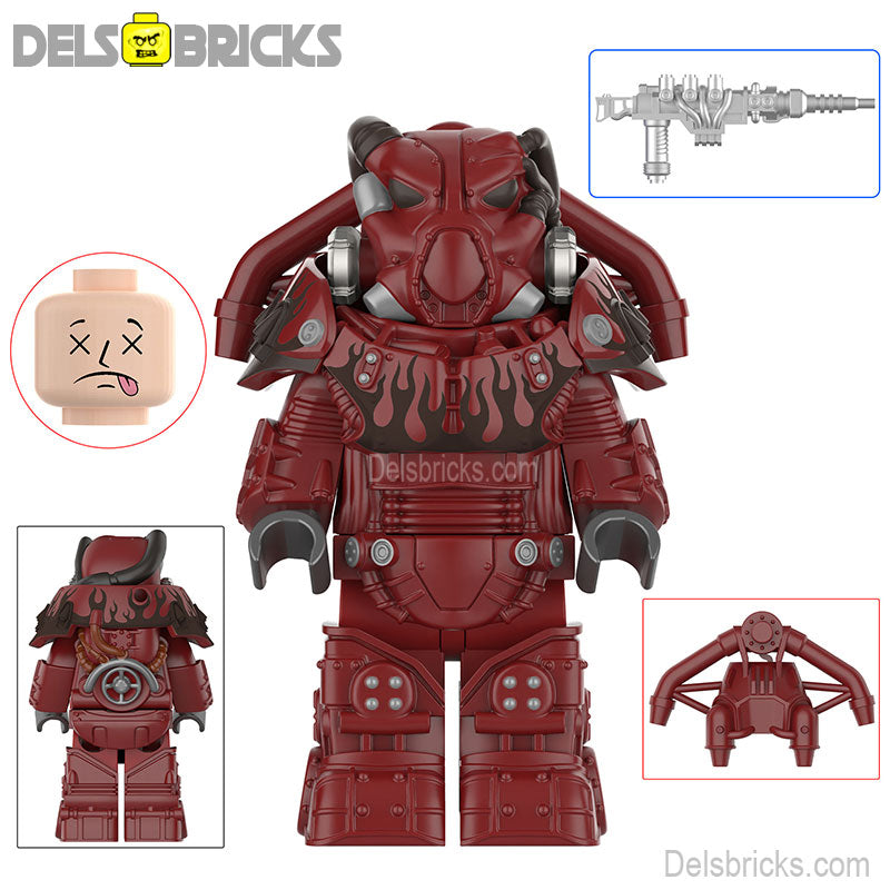 X-01 Power Armor Set 3-4 (Fallout) - Custom Building Blocks Mini Figur ...