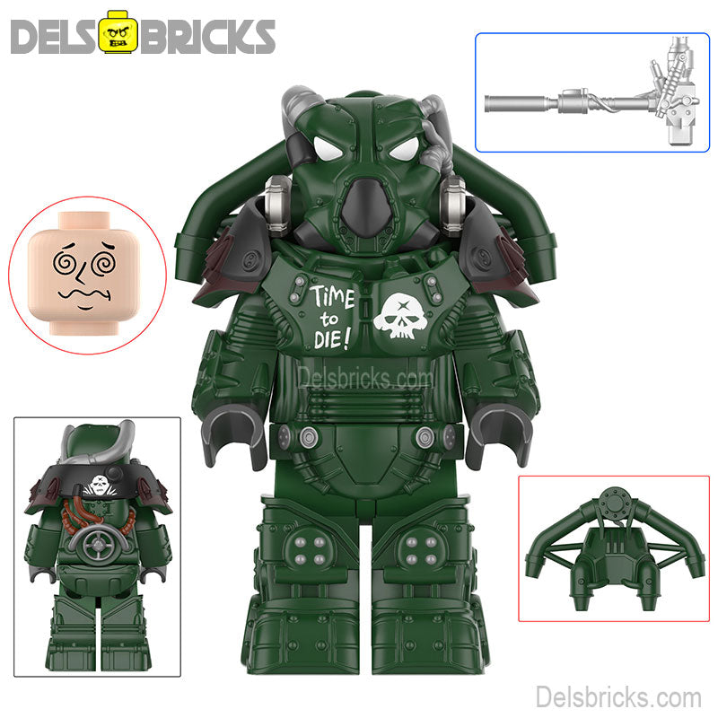 X-01 Power Armor Set 3-5 (Fallout) - Custom Building Blocks Mini Figur ...