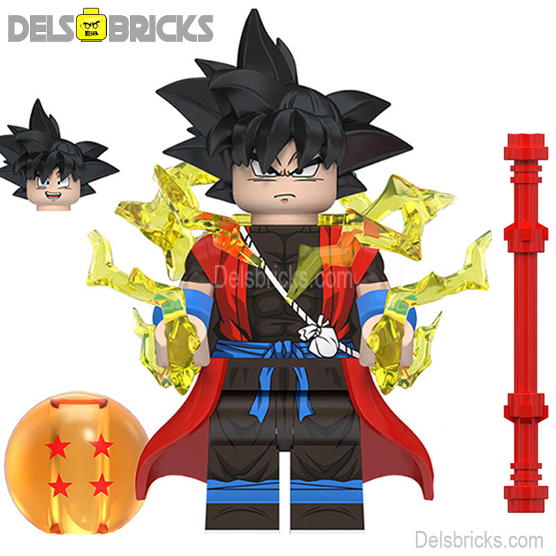 Xeno Goku (Dragon Ball Z) - Custom Building Blocks Mini Figures Compat ...