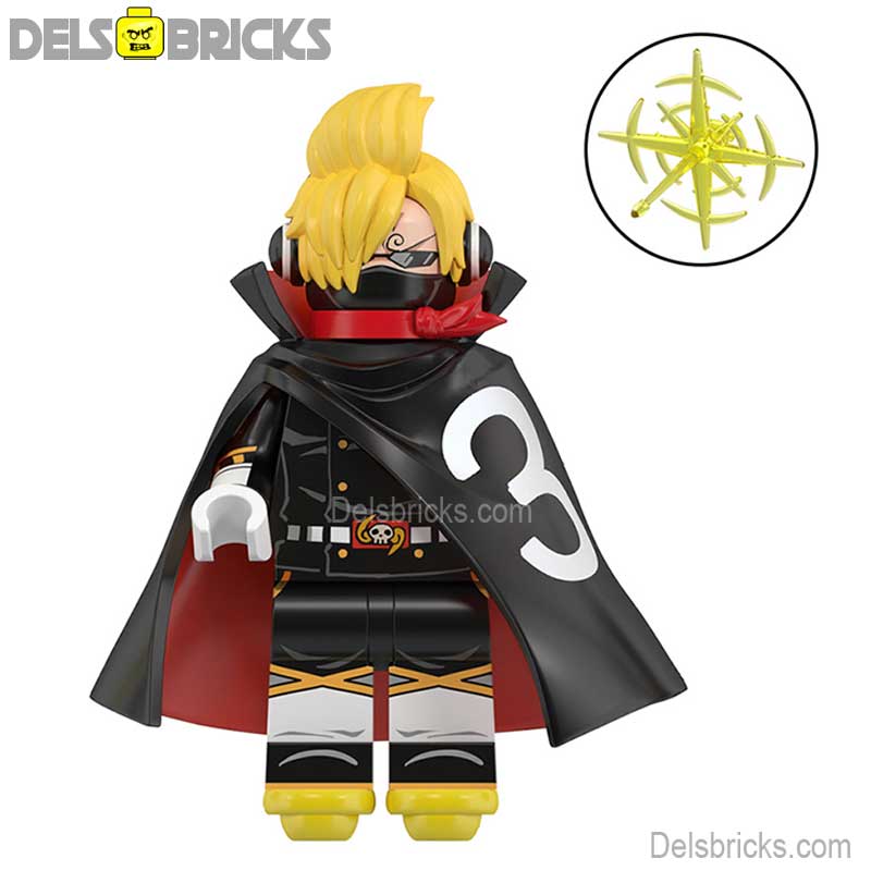 Sanji #7 (One Piece) - Custom Building Blocks Mini Figures Compatible ...