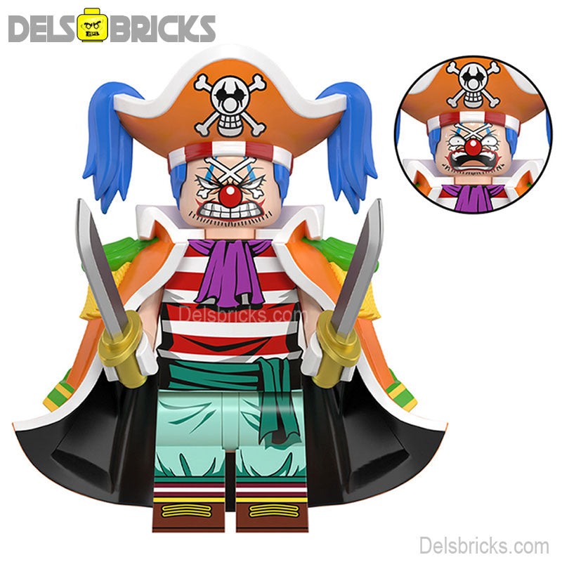 Buggy (One Piece) - Custom Building Blocks Mini Figures Compatible wit ...