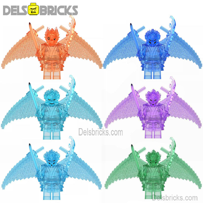Set of 6 - Susanoo Gods (Naruto) - Custom Building Blocks Mini Figures ...