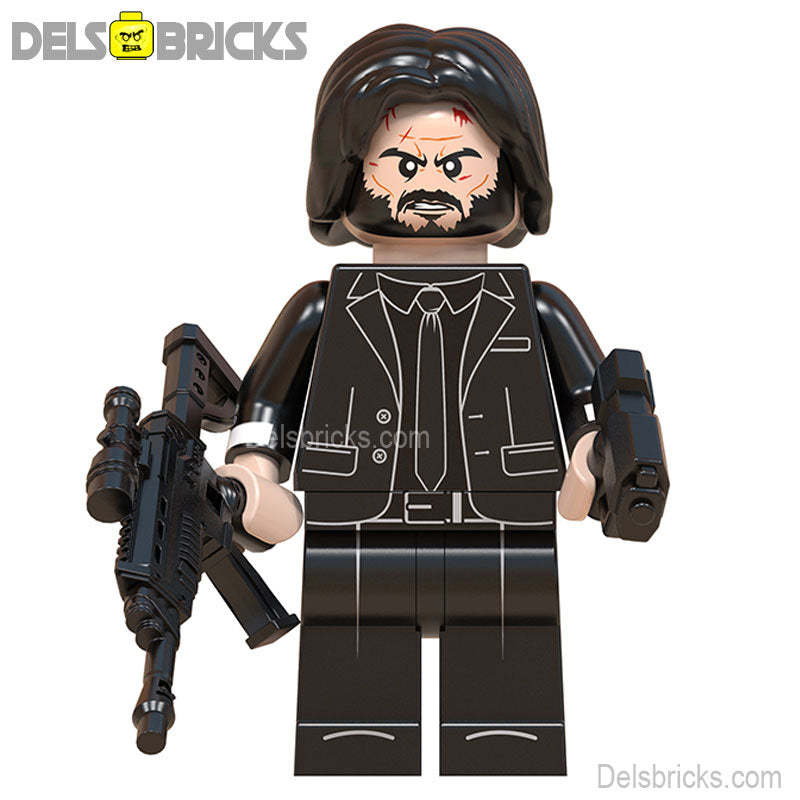 John Wick (John Wick) - Custom Building Blocks Mini Figures Compatible ...