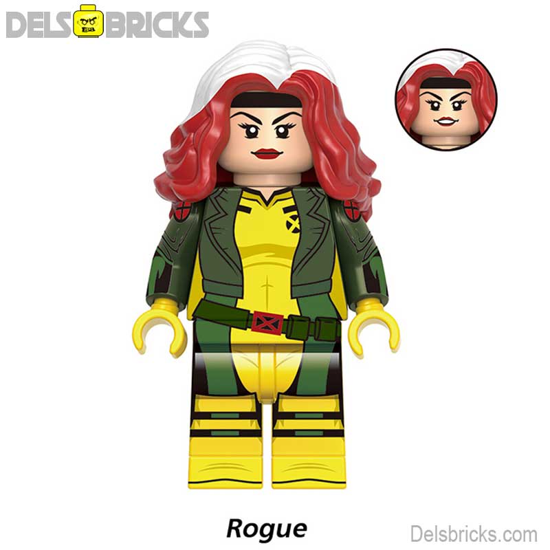 Rogue (Marvel X-Men '97) - Custom Building Blocks Mini Figures Compati ...