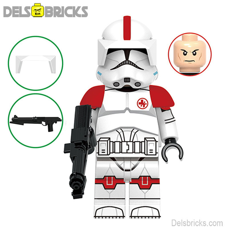 Clone Trooper Medic (Star Wars) - Custom Building Blocks Mini Figures ...