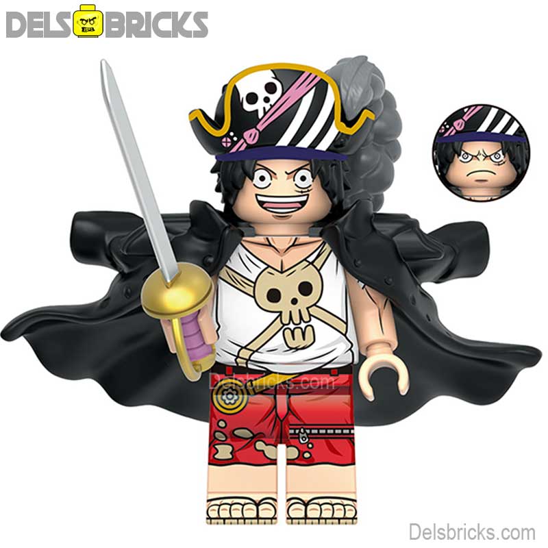 Monkey D Luffy Pirate (One Piece) - Custom Building Blocks Mini Figure ...