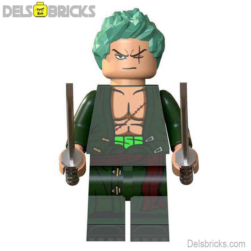 Roronoa Zoro (One Piece) - Custom Building Blocks Mini Figures Compati ...