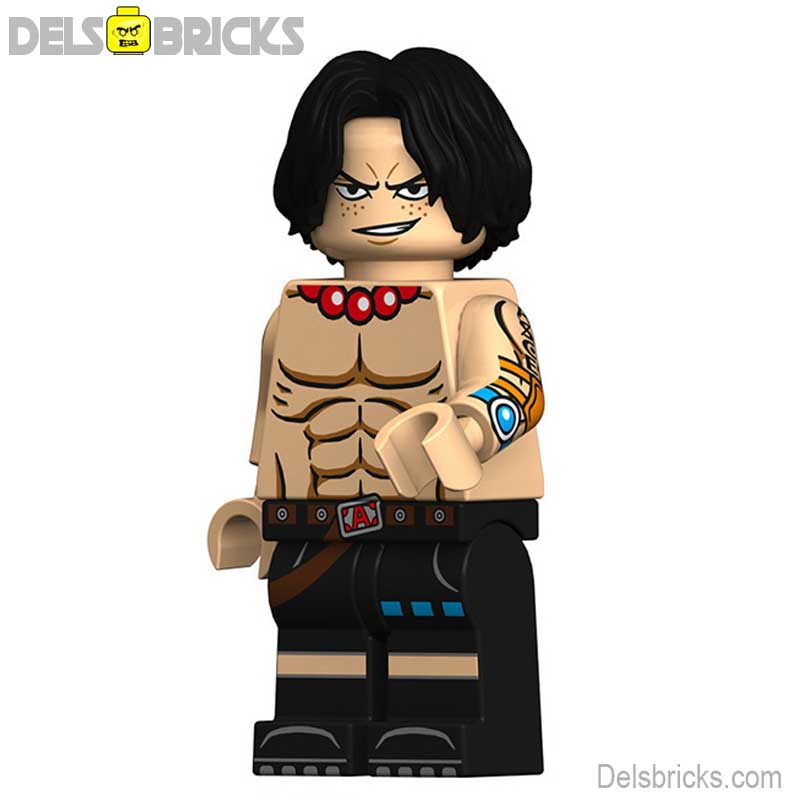 Ace (One Piece) - Custom Building Blocks Mini Figures Compatible with ...