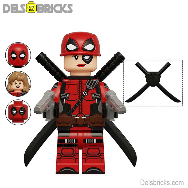 Lady Deadpool (Marvel Deadpool) - Custom Building Blocks Mini Figures ...