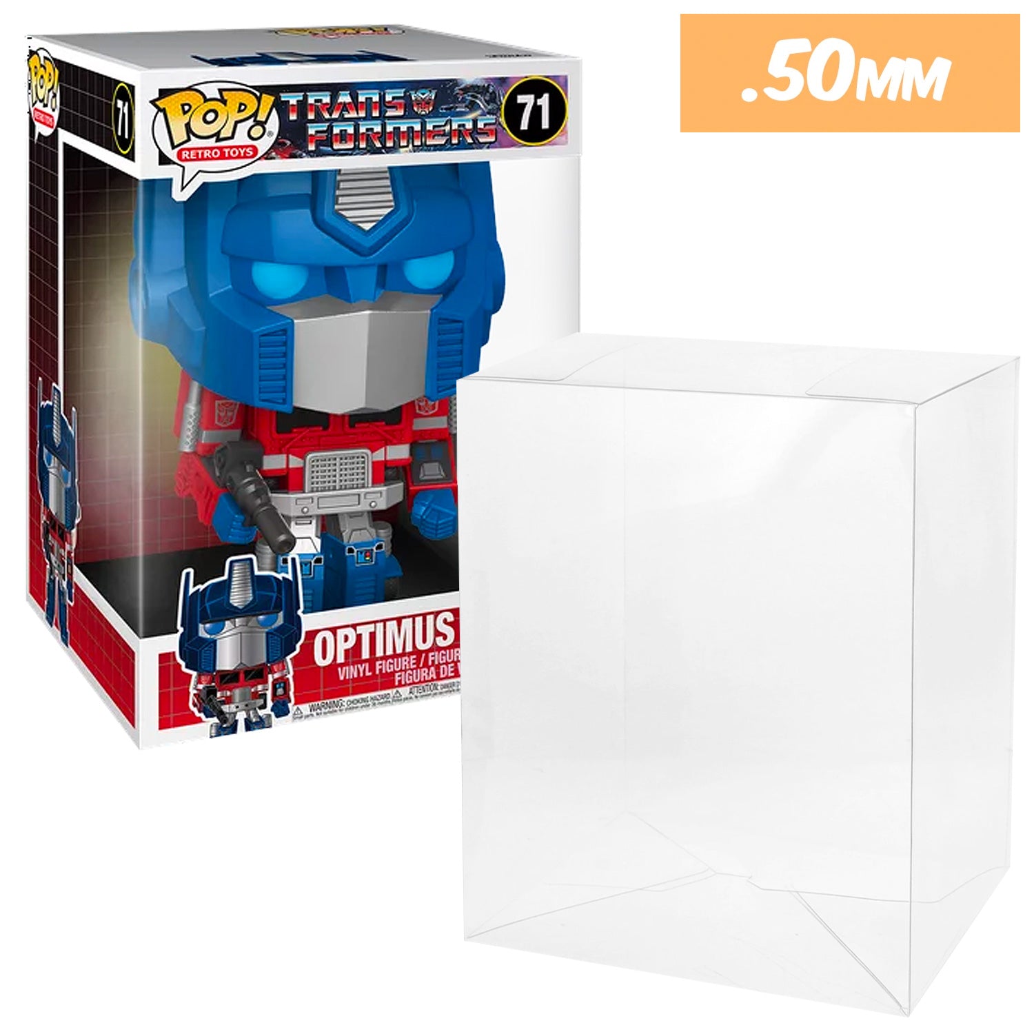 10 INCH STANDARD Pop Protectors for JUMBO Funko (0.50mm thick, UV & Sc ...