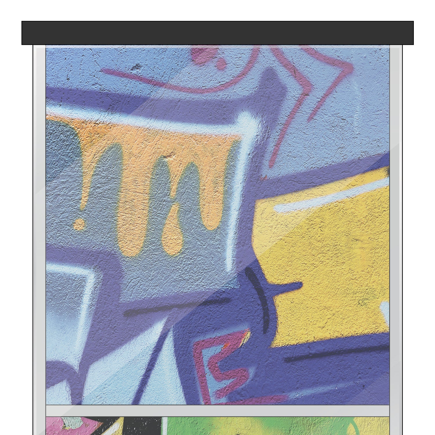 Graffiti 04 Themed 15 x 15 Background Decals for IKEA Detolf Displays ...