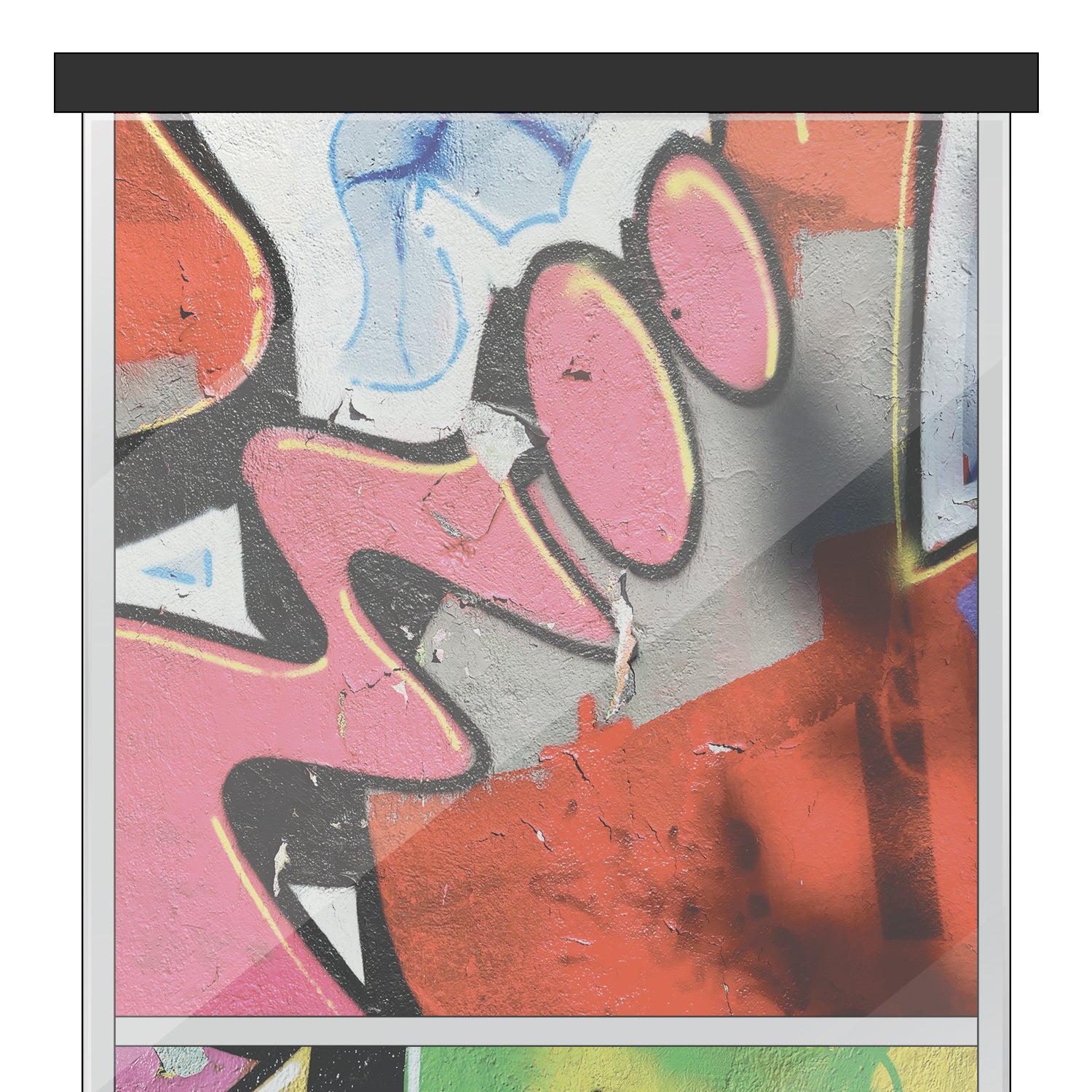 Graffiti 09 Themed 15 x 15 Background Decals for IKEA Detolf Displays ...