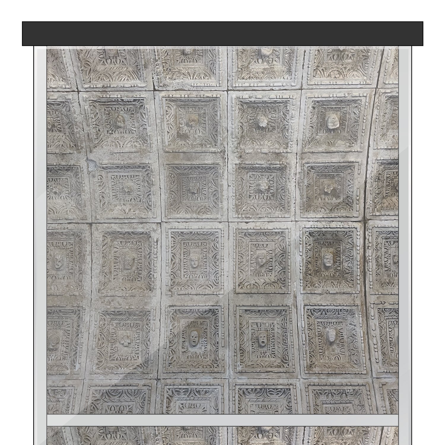 Wall of Faces Themed 15 x 15 Background Decals for IKEA Detolf Display ...