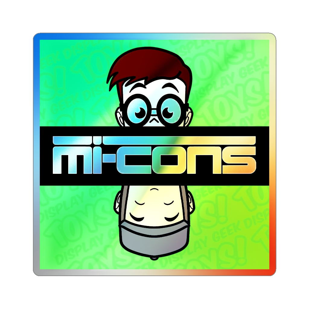 Mi-Cons Holographic Die-cut Stickers– Display Geek, Inc.