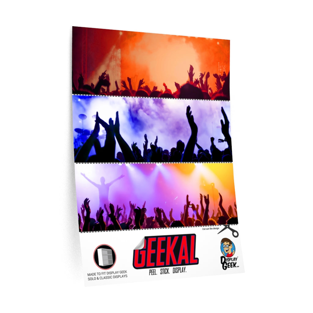 Concert Themed 18 x 6.25 Background Decals for SOLO & CLASSIC Display ...