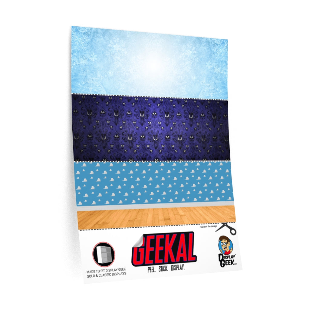 Disney Themed 18 x 6.25 Background Decals for SOLO & CLASSIC Display G ...