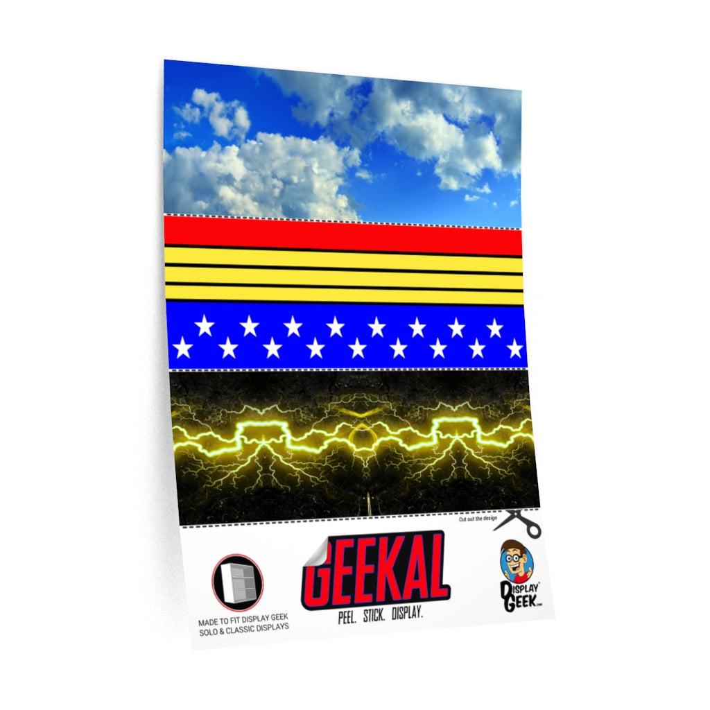 DC Themed 18 x 6.25 Background Decals for SOLO & CLASSIC Display Geek ...