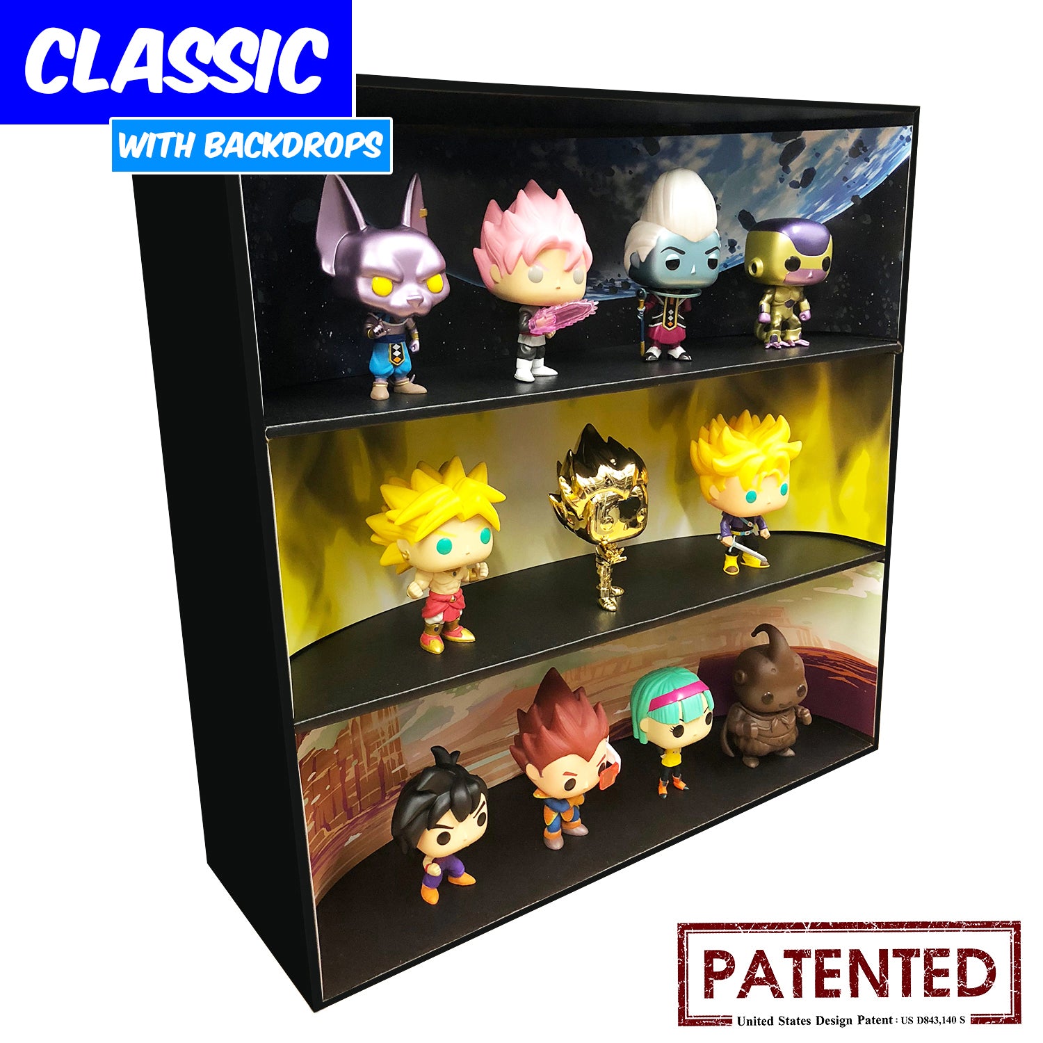 Funko Display with 3 Dragon Ball Backdrop Inserts Included– Display ...