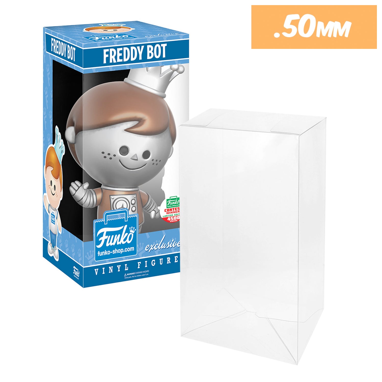 FREDDY FUNKO (LARGE) Pop Protectors for Funko (0.50mm thick) 8h x 5w x ...