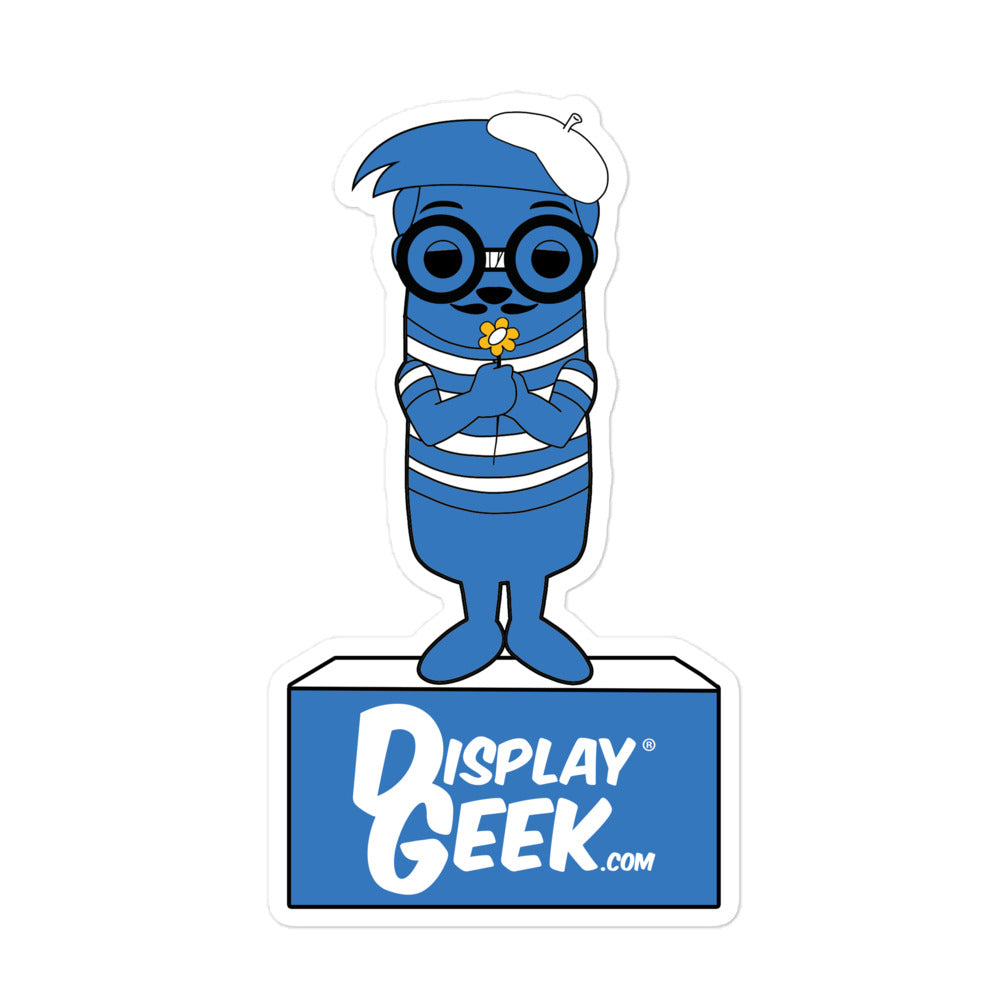 Bloo Raspberry Sticker (DG Mascot Fan Art)– Display Geek, Inc.
