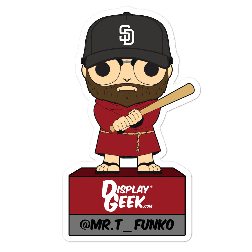 Mr. T Friar Sticker (DG Mascot Fan Art)– Display Geek, Inc.